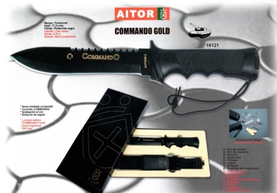 16121 - Poignard AITOR Commando Gold| Vente de poignards en Ligne ...